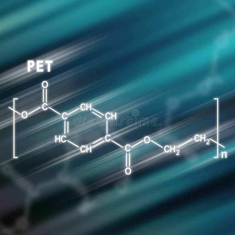Polyethylene Terephthalate or PET Structural Chemical Formula Stock ...