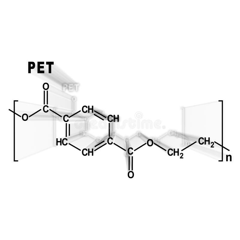Polyethylene Terephthalate or PET Structural Chemical Formula Stock ...