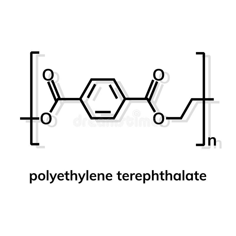 Polyethylene Terephthalate Polymer Stock Vector - Illustration of ...