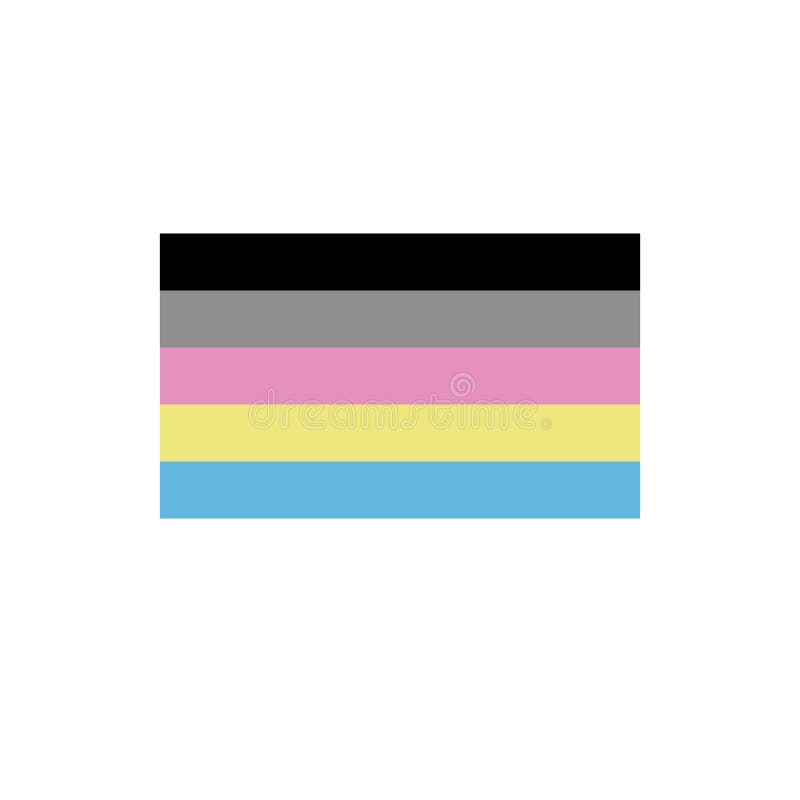 Polygender Flag Flat Icon, Vector Illustration Stock Illustration ...