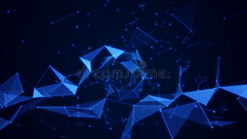 Polygon Abstract Background with Dots and Lines Connect. Technology ...