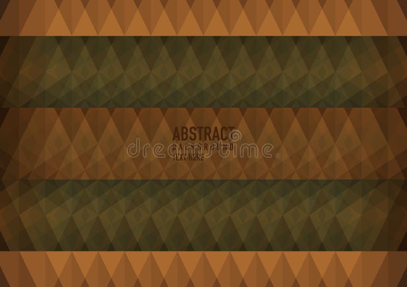 Polygon Abstract on Brown Background. Light Brown Vector Shining ...