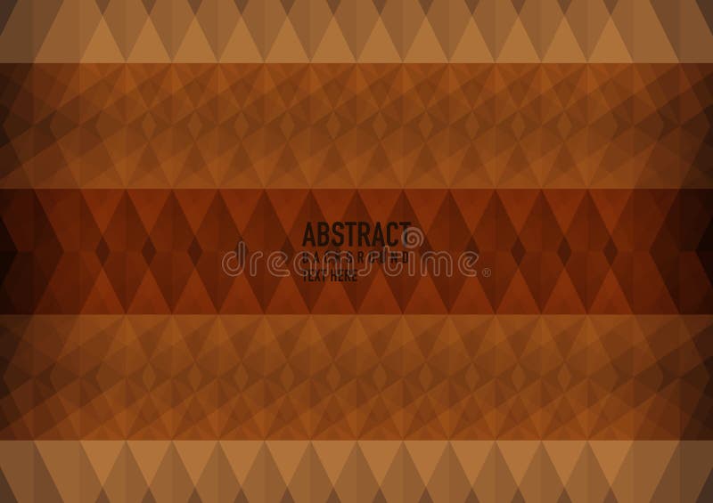 Polygon Abstract on Brown Background. Light Brown Vector Shining ...