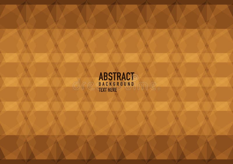 Polygon Abstract on Brown Background. Light Brown Vector Shining ...