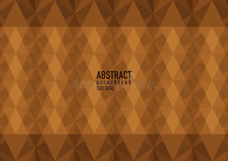Polygon Abstract on Brown Background. Light Brown Vector Shining ...