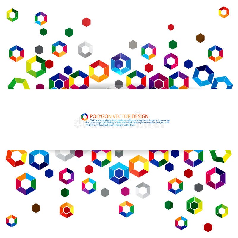 Polygon abstract design stock vector. Illustration of creative - 44418268