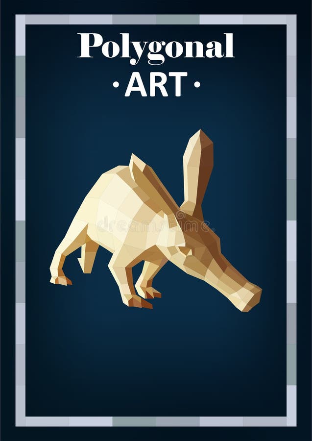 Polygon Animals in Abstract Style Stock Vector - Illustration of light ...