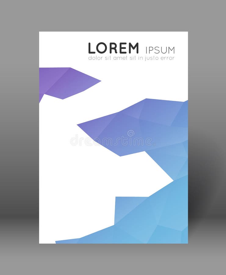 Polygon Background Template Stock Vector - Illustration of folder ...