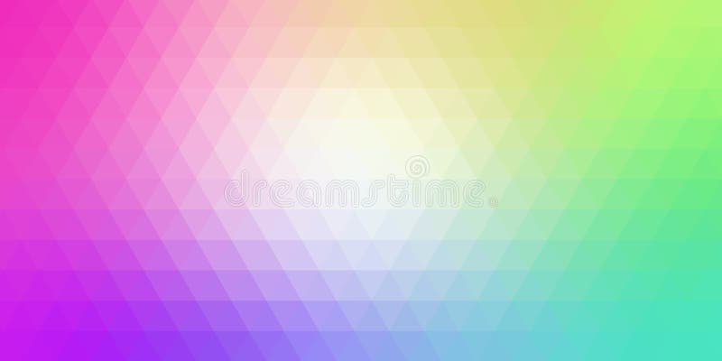 Polygon Background Vector with Colorful Rainbow Stock Vector ...