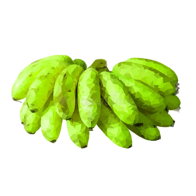 Polygon Banana stock vector. Illustration of geometric - 31454273