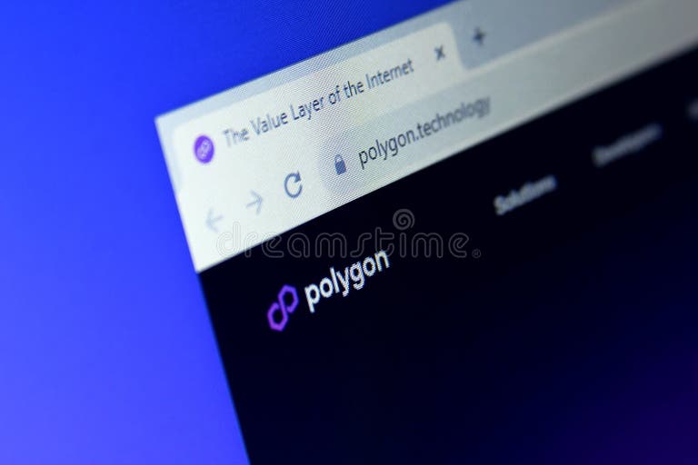 Polygon Blockchain Cryptocurrency, Matic Editorial Image - Image of ...