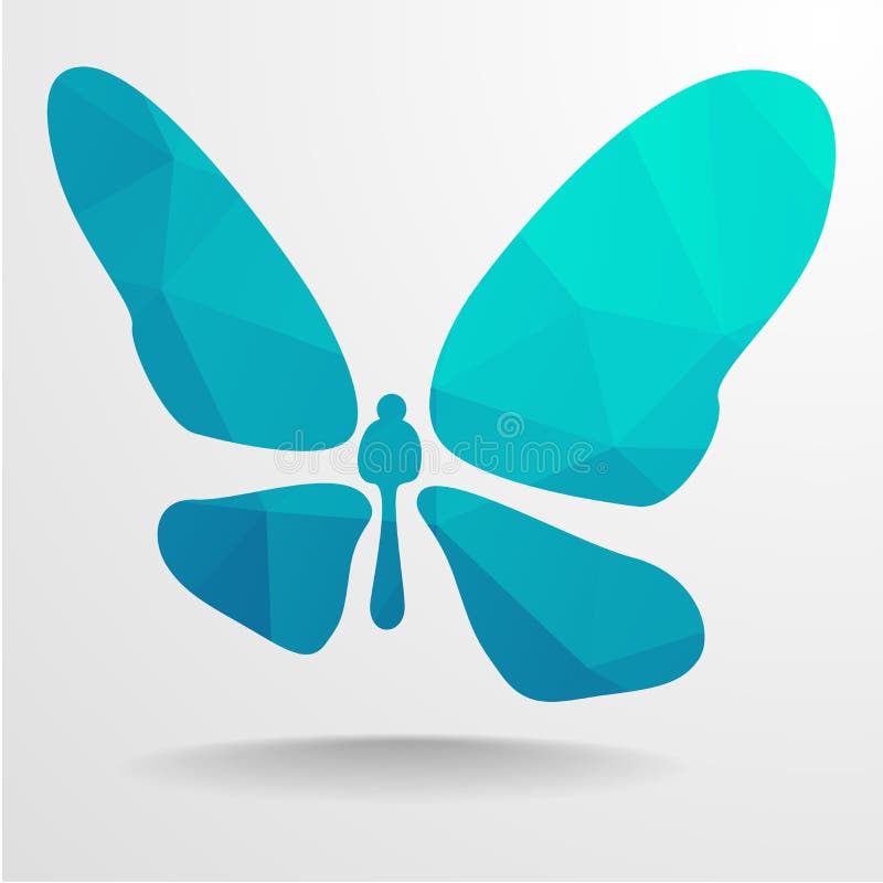 Polygon Butterfly stock illustration. Illustration of abstract - 50717873