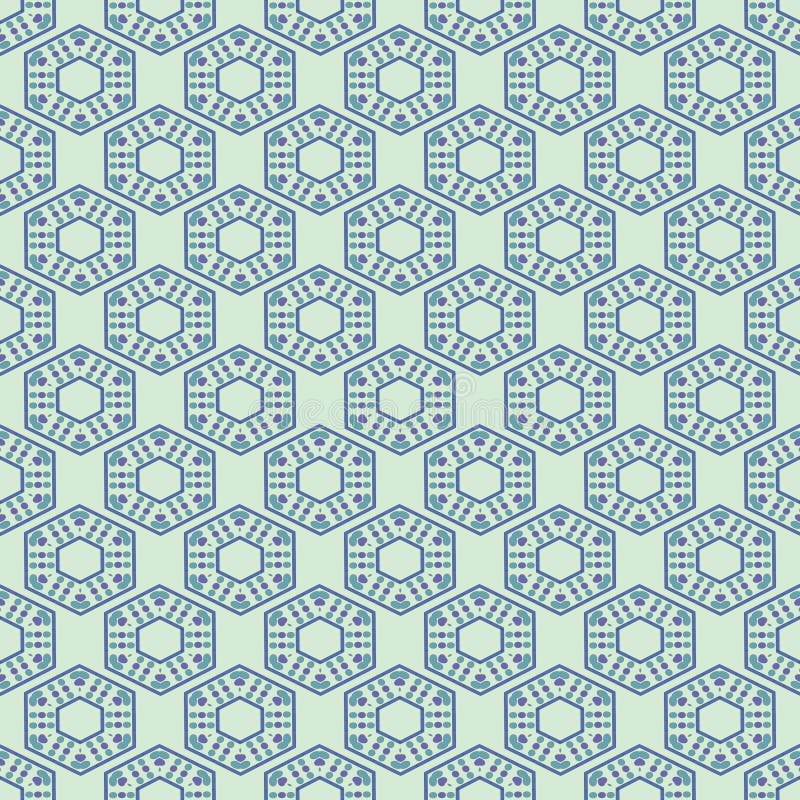 Polygon with circles stock illustration. Illustration of decorative ...