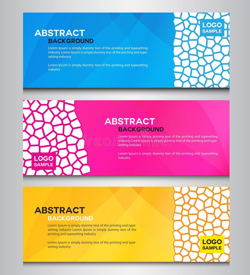 Polygon Colorful Abstract Banner Design Stock Illustration ...