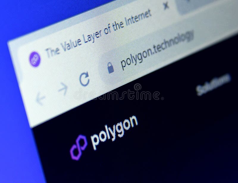 Polygon Cryptocurrency, Matic Editorial Stock Photo - Image of ...