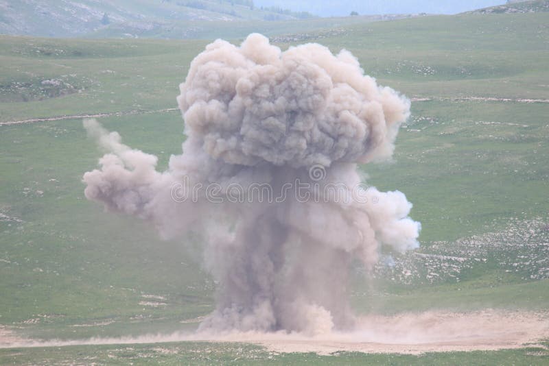 Destroying Dangerous Explosives Stock Photo - Image of dangerous ...