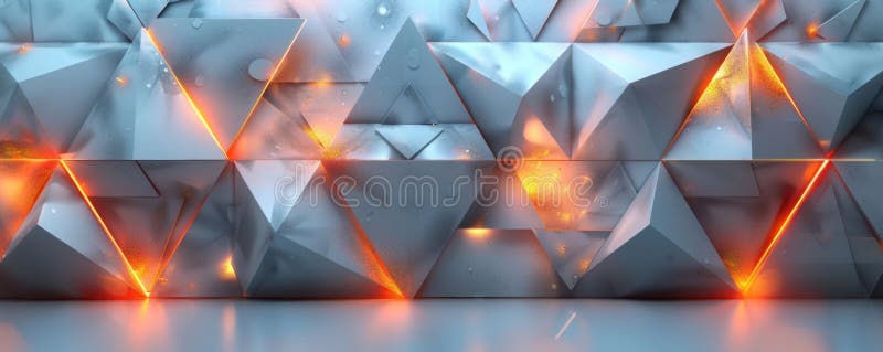 A Multifaceted World: Abstract Polygon Geometry in Art and Design Stock ...