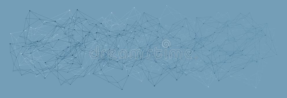 Polygon Dot Line Connection Network.abstract Tech Background Stock ...