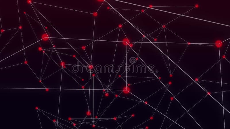 Polygon Dot Line Moving CG Particle Motion Graphics Stock Footage ...