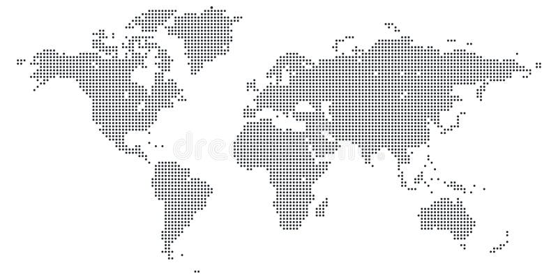 Polygon Dotted World Map Design. Globe World Map in Polygon Dot Style ...