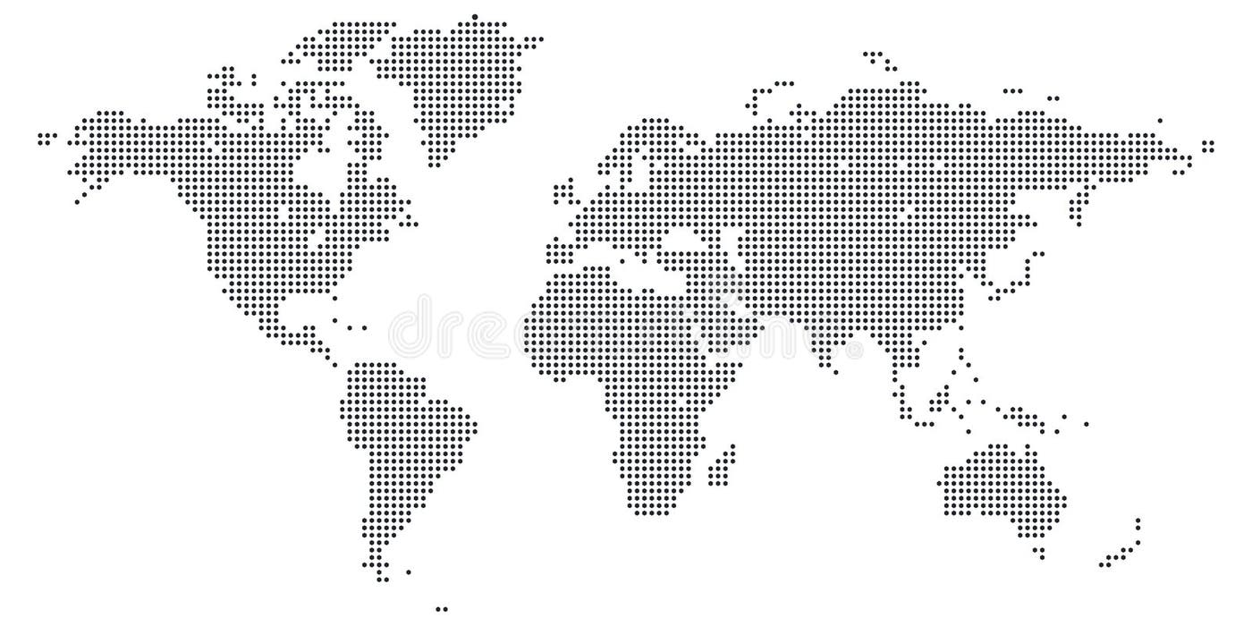 World Map Dots Style Stock Illustrations – 3,867 World Map Dots Style ...