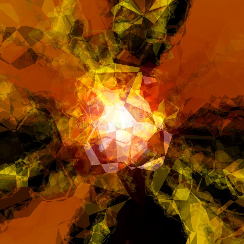 Polygon Explosion stock illustration. Illustration of explosion - 51329326