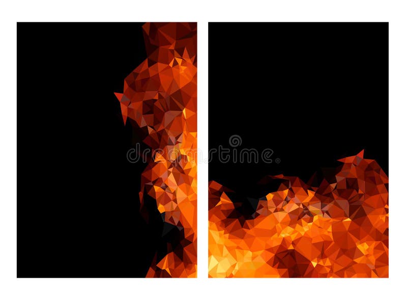 Low Polygon Fire stock vector. Illustration of poly, icon - 98347277