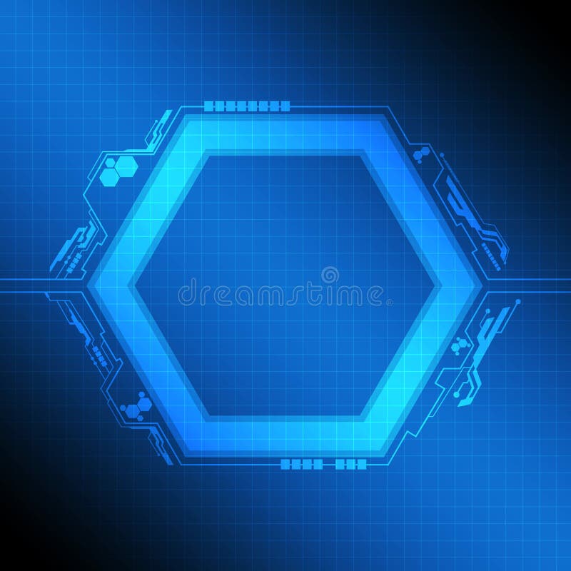 Polygon Frame Modern Design Stock Vector - Illustration of connection ...