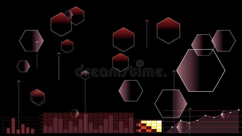 Polygon Futuristic Digital Infograph and Radar Point Analysis Change ...