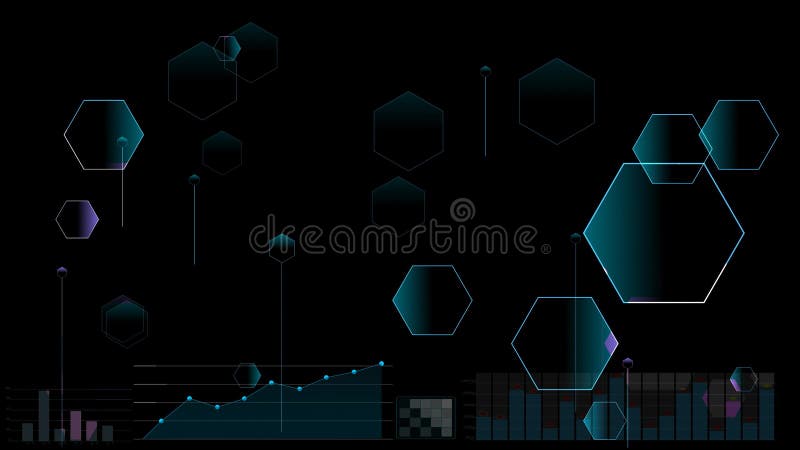 Polygon Futuristic Digital Infograph and Radar Point Analysis Change ...