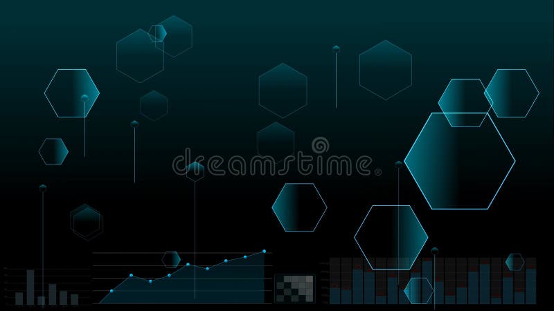 Polygon Futuristic Digital Infographic and Radar Point Analysis Change ...