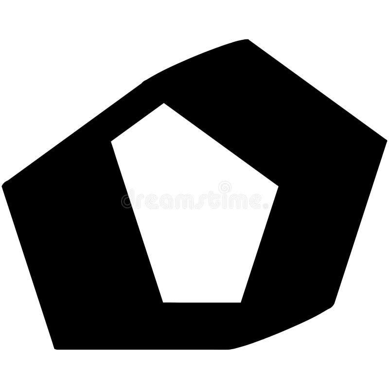 Polygon Geometric Abstract Irregular, Asymmetric Shape Stock Vector ...