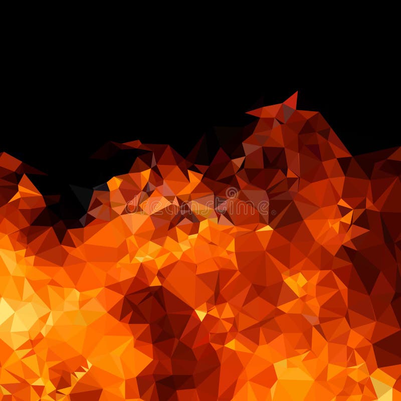 Polygon Geometric Fire Background Stock Vector - Illustration of ...