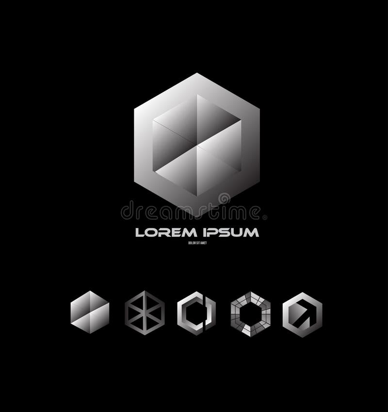 Hexagon logo stock vector. Illustration of hexagons, design - 17624462