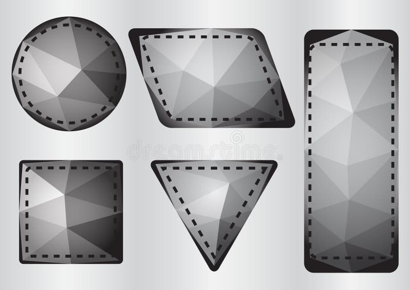 Polygon label stock vector. Illustration of rectangle - 51052824