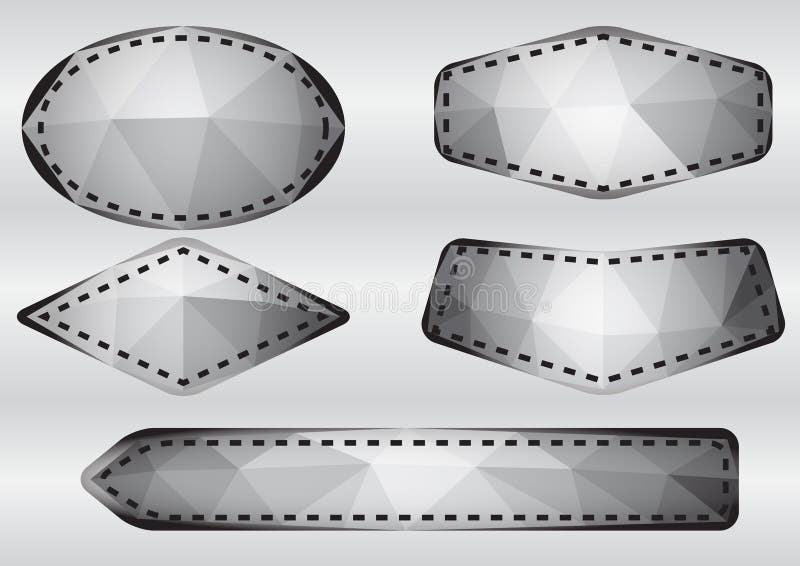 Polygon label stock vector. Illustration of geometric - 51052844