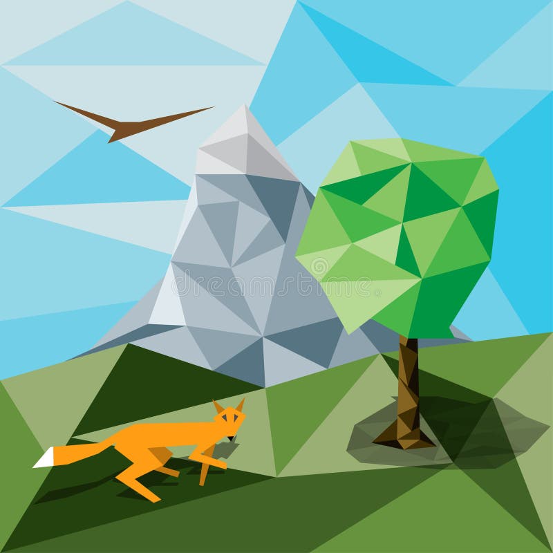 Polygon Landscape Background Stock Illustrations – 7,429 Polygon ...