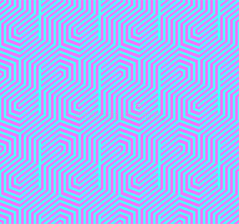 Hexagon Pattern Seamless Lines Vector Stock Vector - Illustration of ...