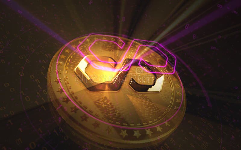 Polygon Matic Cryptocurrency Golden Coin 3d Illustration Editorial ... Polygon Matic Cryptocurrency Golden Coin 3d Illustration Editorial ...