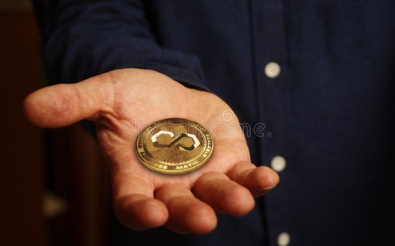 Polygon Matic Cryptocurrency Golden Coin 3d Illustration Stock ... Polygon Matic Cryptocurrency Golden Coin 3d Illustration Stock ...