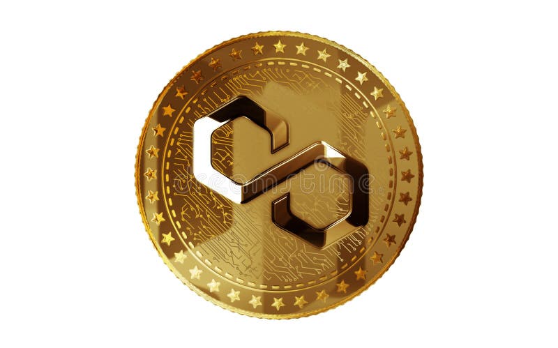 Polygon Matic Cryptocurrency Golden Coin 3d Illustration Stock ... Polygon Matic Cryptocurrency Golden Coin 3d Illustration Stock ...