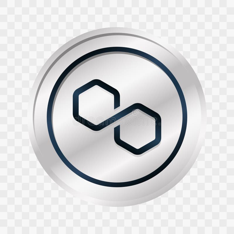 Polygon Matic Sign. Isolated Vector Illustration. Blockchain Technology ...