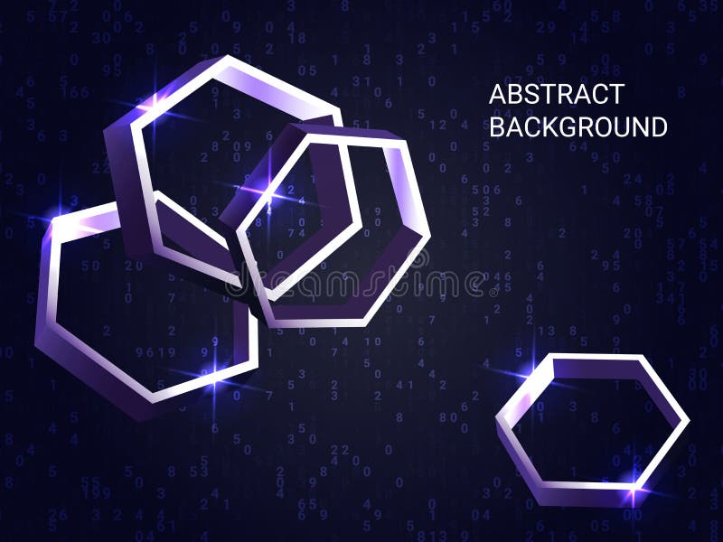 Polygon Metal Sparkle on Background. Stock Vector - Illustration of ...