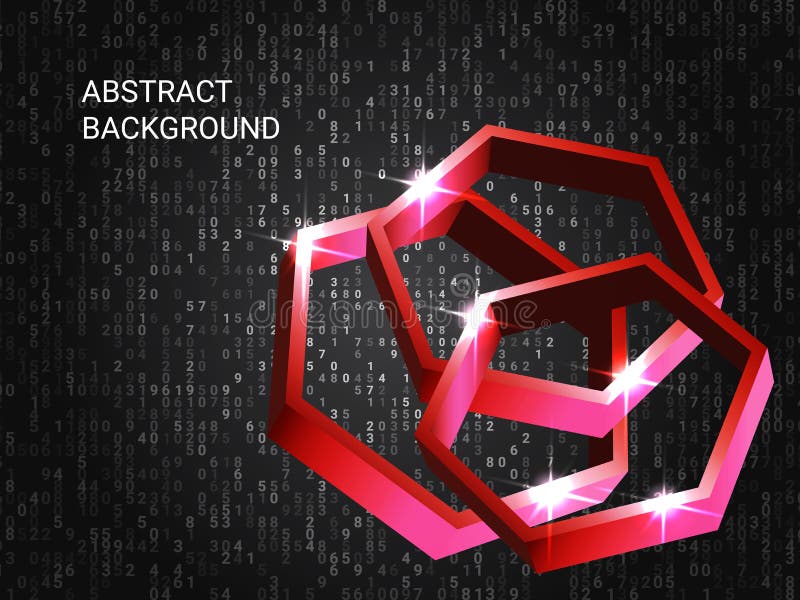 Polygon Metal Sparkle on Background. Stock Vector - Illustration of ...