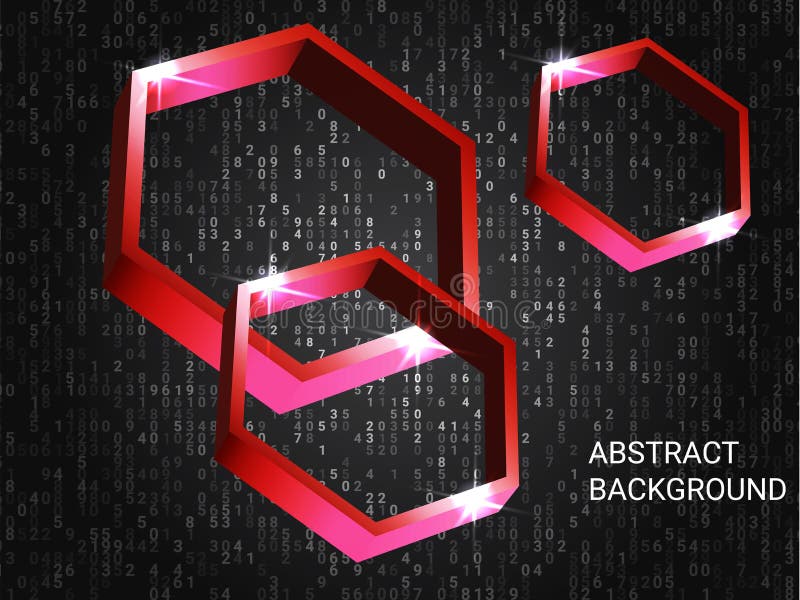 Polygon Metal Sparkle on Background. Stock Vector - Illustration of ...