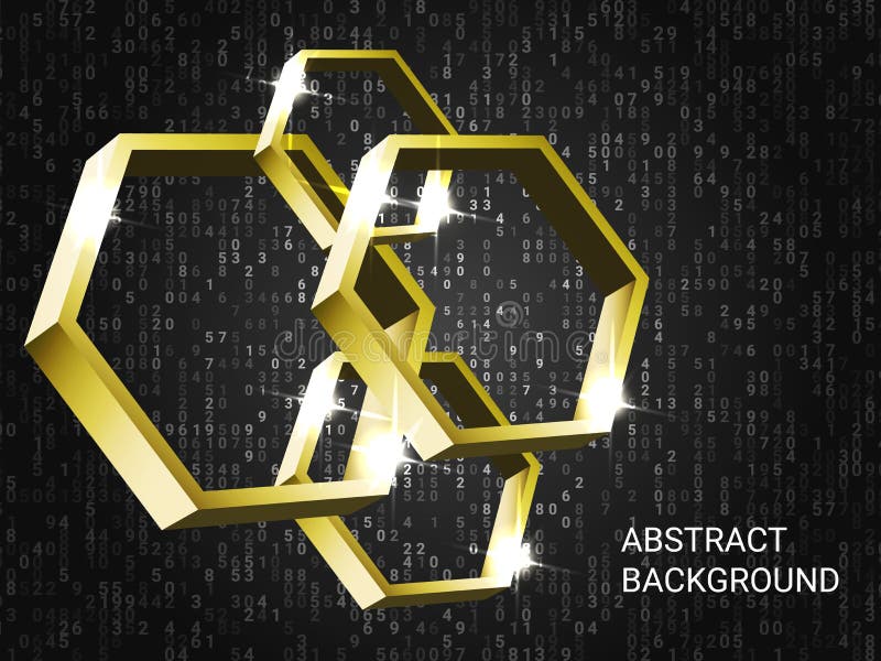 Polygon Metal Sparkle on Background. Stock Vector - Illustration of ...