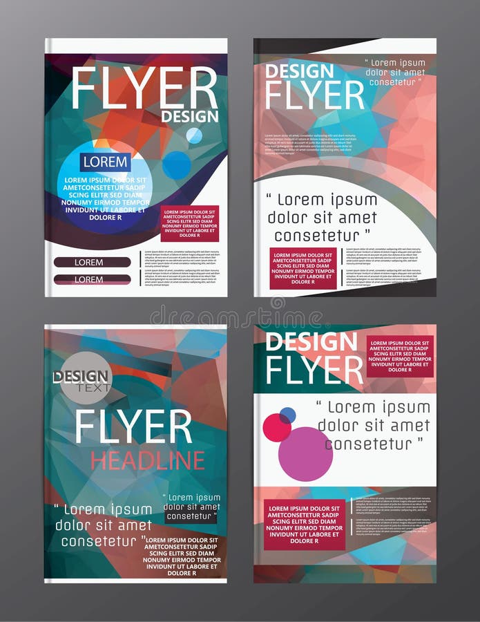 Polygon Modern Brochure Layout Design Template.Flyer Leaflet Cover Presentation Stock Vector ...