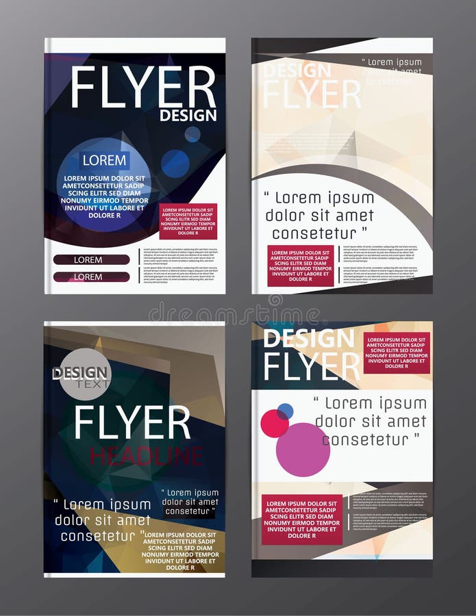 Polygon Modern Brochure Layout Design Template.Flyer Leaflet Cover ...