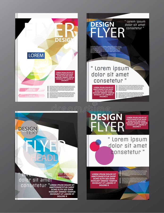 Polygon Modern Brochure Layout Design Template.Flyer Leaflet Cover ...