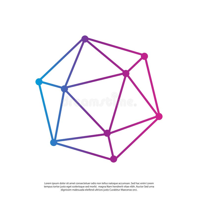Polygon Network Logo Vector Stock Vector - Illustration of concept ...